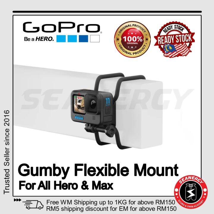 GoPro Gumby Flexible Mount for All Hero and Max Seanergy Scuba | Lazada