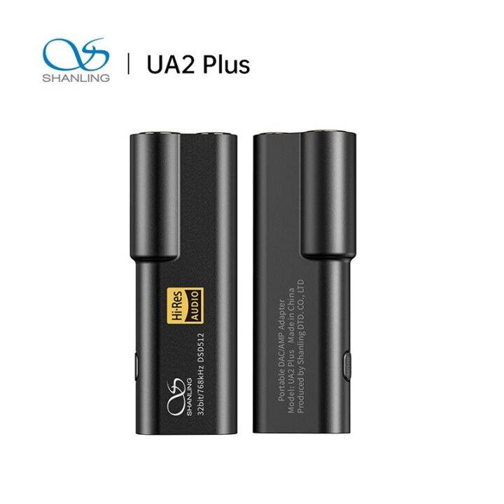 SHANLING UA2 PLUS ES9038Q2M DAC DUAL RT6863 AMP Chip HiFi Audio Portable USB DAC AMP Cable 3.5mm ...