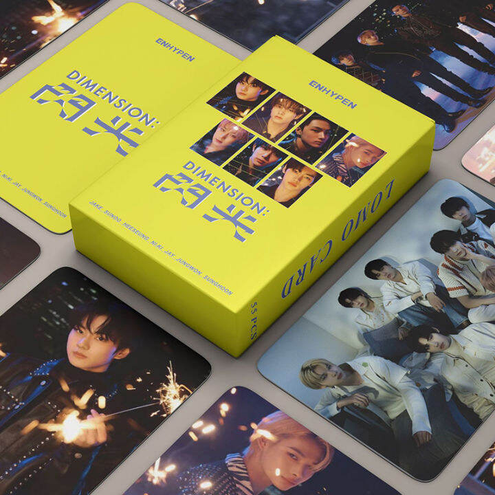 54pcs/box ENHYPEN Photocards 2022 Dimension: 閃光 Album LOMO Card SUNOO ...