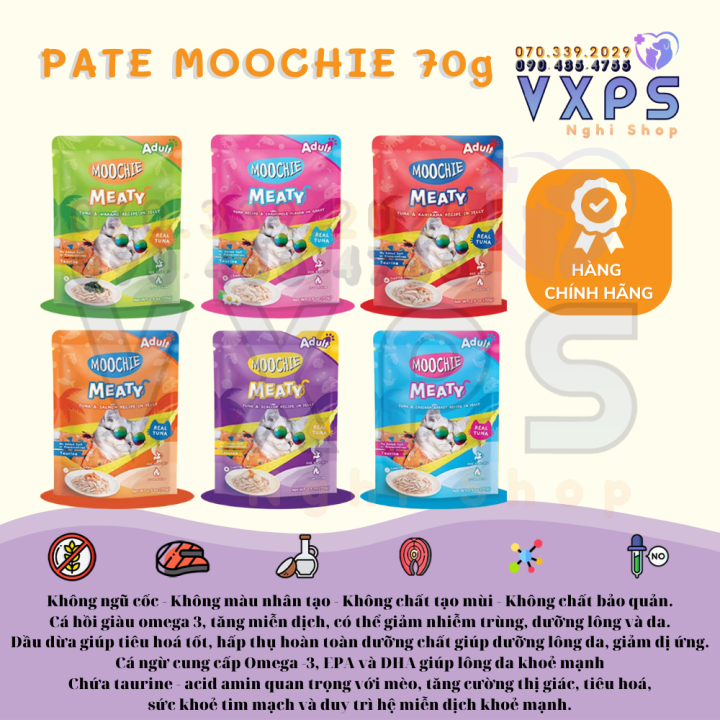 [GIẢM ĐẾN 20% Ở XU] Pate mèo Moochie 70g - thức ăn ướt cho mèo đủ vị nội địa Thái Lan | Lazada.vn