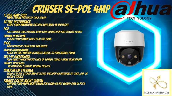 CRUISER SE-POE 4MP IPC-S41FAN POE CAMERA IMOU DAHUA | Lazada PH