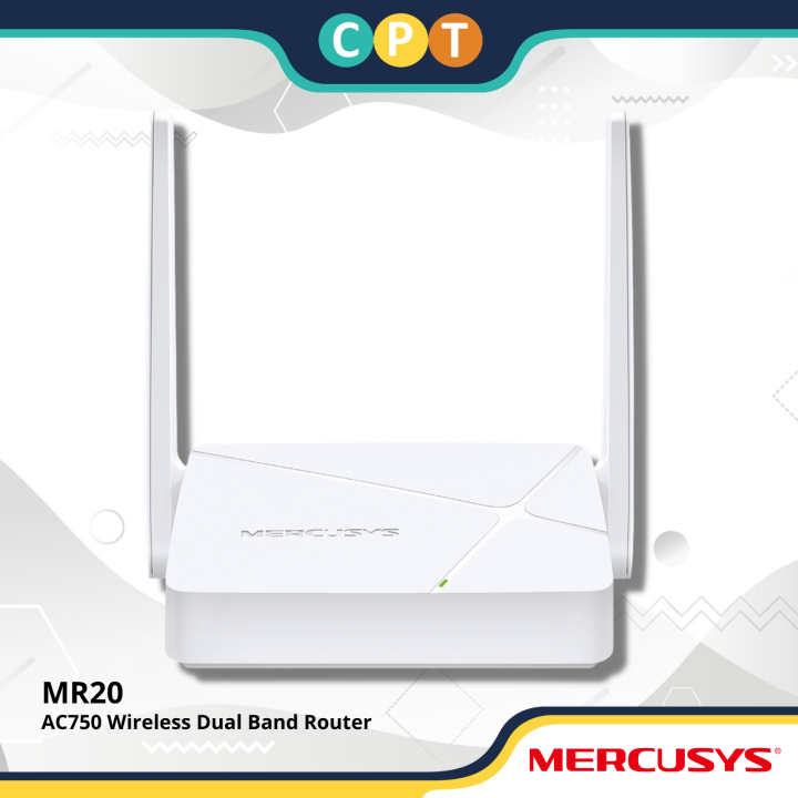 Mercusys MR20 AC750 Wireless Dual Band Router | Lazada PH