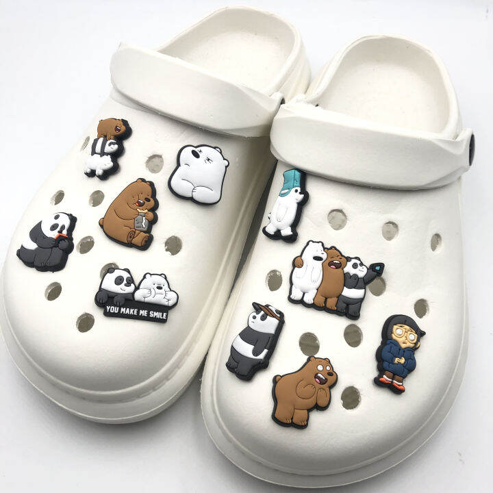 bear Jibbitz Crocs Animated cartoon shoe decorations custom shoe charms ...