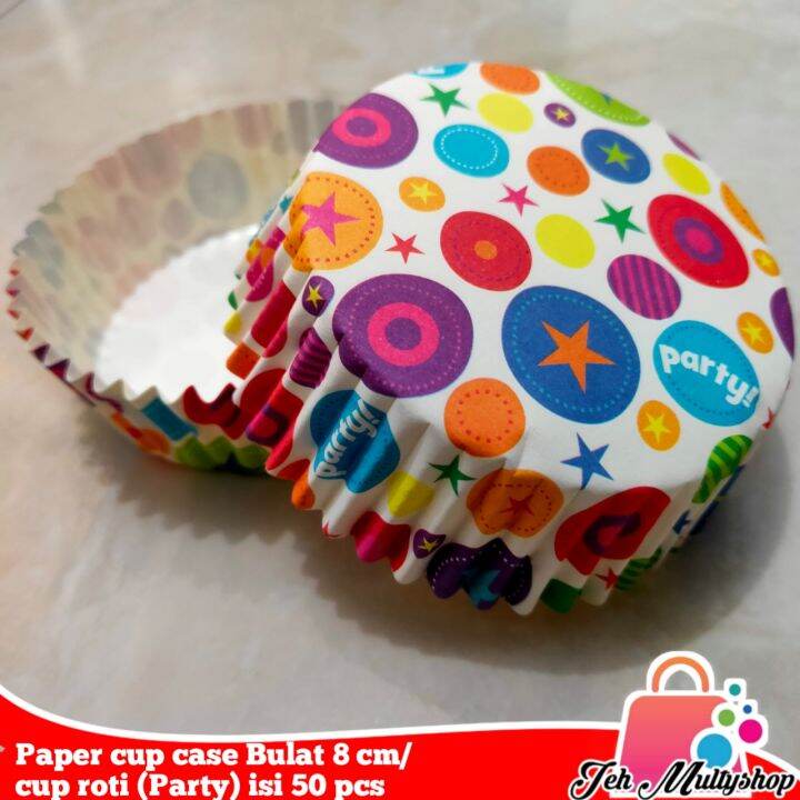 Paper cup case Bulat 8 cm/cup roti (Party) isi 50 pcs | Lazada Indonesia