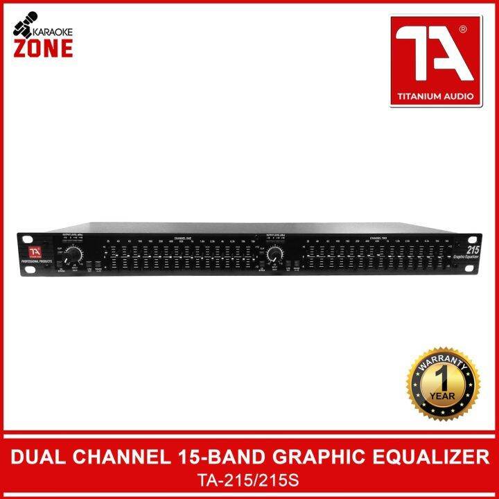 Titanium Audio TA 215 Dual 15 Band Graphic Equalizer / Equalizer 215 ...