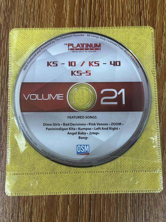 The Platinum KS-5/KS-10/KS-40 UPDATED CD VOLUME 21 (NOV 2022 UPDATE)(not compatible to any other ...