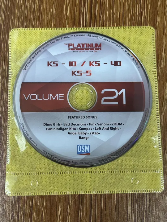 Platinum KS-10/KS-40/Junior 2/K-box/ KS-5/KS-1 VOLUME 21 (November 2022 UPDATED CD) | Lazada PH