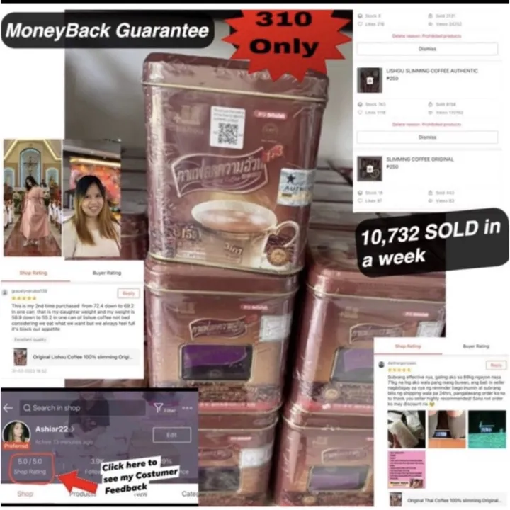 Authentic Lishou Slimming Coffee / Slimming Capsule for Weight Loss and ...