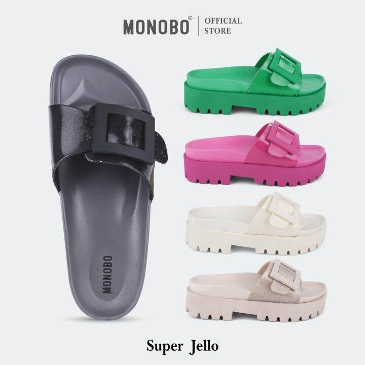 Monobo รองเท้าแตะแบบสวมส้นหนา รุ่น Super Jello | Lazada.co.th