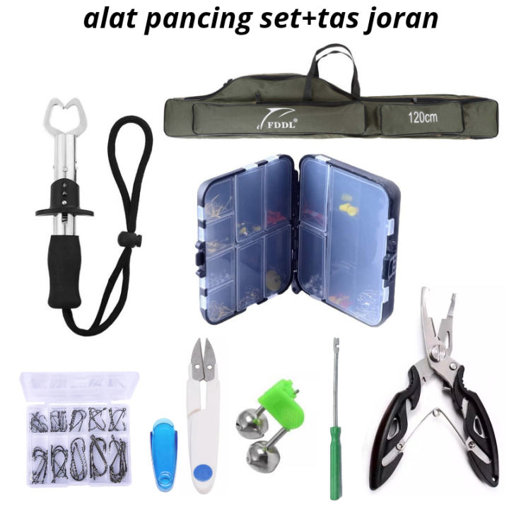 Peralatan pancing set gunting kail tang kotak kail paket mancing tang ...
