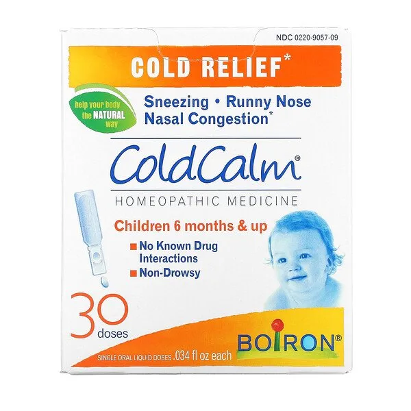 Boiron, ColdCalm, Cold Relief, 6 Months & Up, 30 Single Oral Liquid ...
