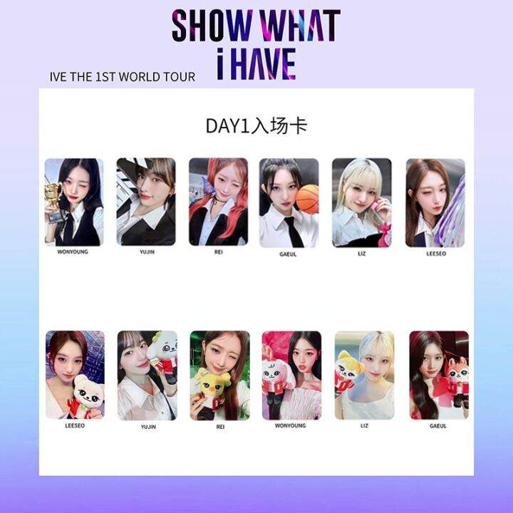 Kpop IVE World Tour Card Concert Card DAY1 Entrance Card Special Card Jang Won Young | Lazada PH