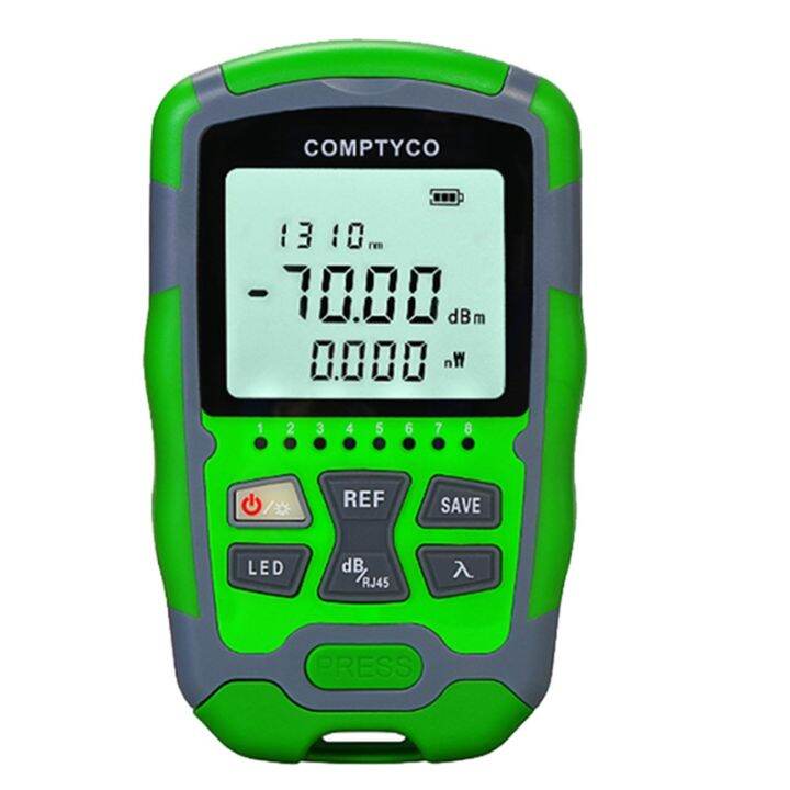 COMPTYCO 3 in 1 FTTH Fiber Optic Power Meter AUA-MC7 LED Light SC/FC/ST ...
