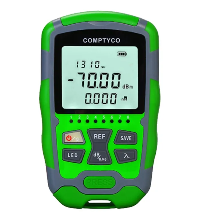 COMPTYCO 3 in 1 FTTH Fiber Optic Power Meter AUA-MC7 LED Light SC/FC/ST ...
