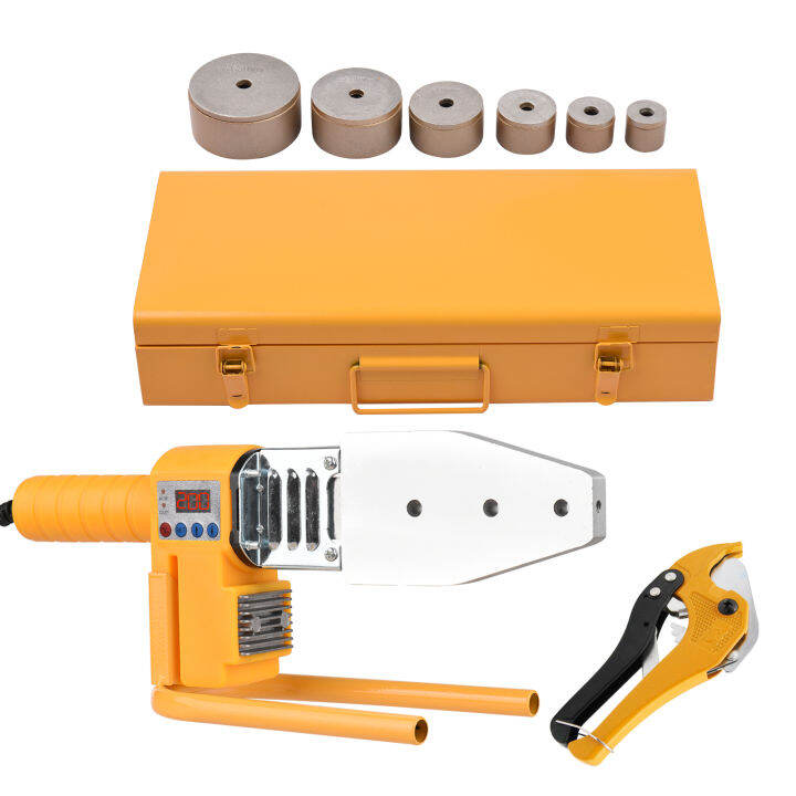 Plastic Pipe Welding Machine 0-320°C Adjustable Digital Socket Fusion Welder with Double Heat ...