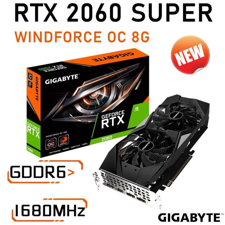 000 คนGigabyte RTX 2060 SUPER WINDFORCE OC กราฟิก GDDR6 NVIDIA RTX 2060 ...