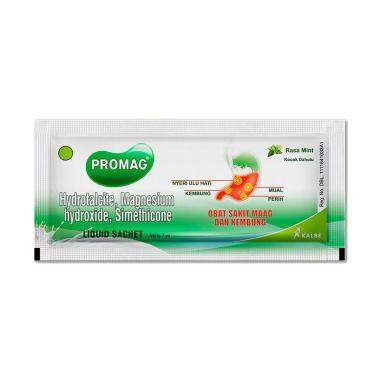2 SACHET Promag cair Promag Liquid Obat sakit maag dan kembung | Lazada ...