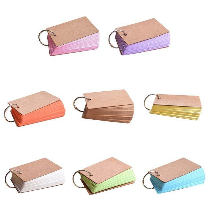 Portable Blank Binder Note Pad Index Card Note Memo Papers with Iron ...