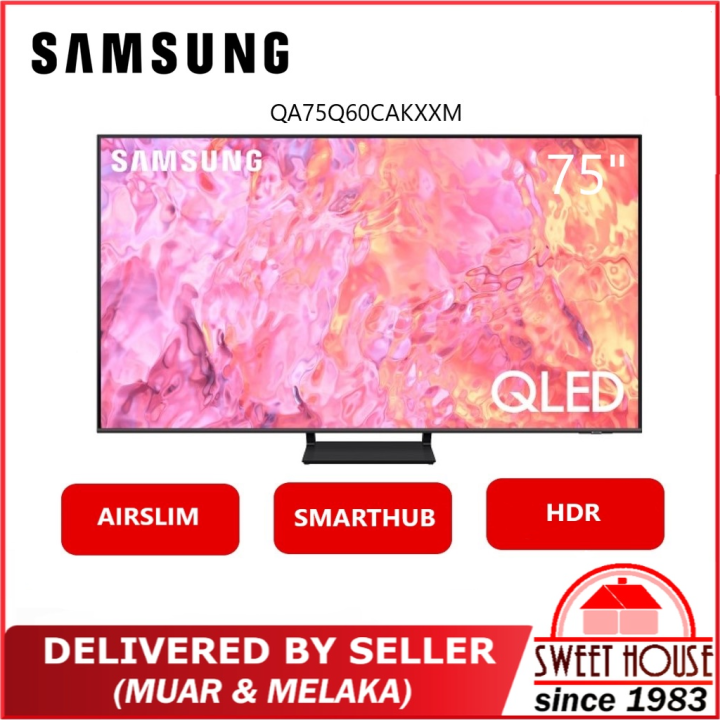 SAMSUNG Q60C 75 Inch QLED 4K Smart TV with Quantum Dot QA75Q60CAKXXM ...