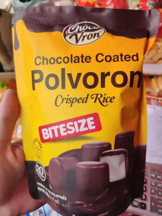 choco vron chocolate coated polvoron crisped rice bitesize | Lazada PH