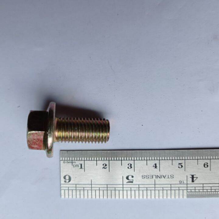 FLANGE BOLT M10 X 20 / BAUT TOPI M10 X 20 KUNING / FLANGE BOLT M10X20 KUNING / BAUT M10 / BAUT ...