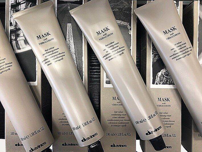 Davines Mask With Vibrachrom 100 ml สีถาวร สีย้อมผมชนิดออแกนิค มีโปรตีน ...
