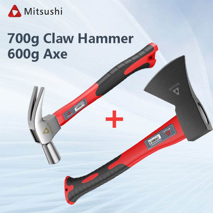 Mitsushi 600g Palakol Axe for Wood Claw Hammer Hand Tool Heavy Duty ...