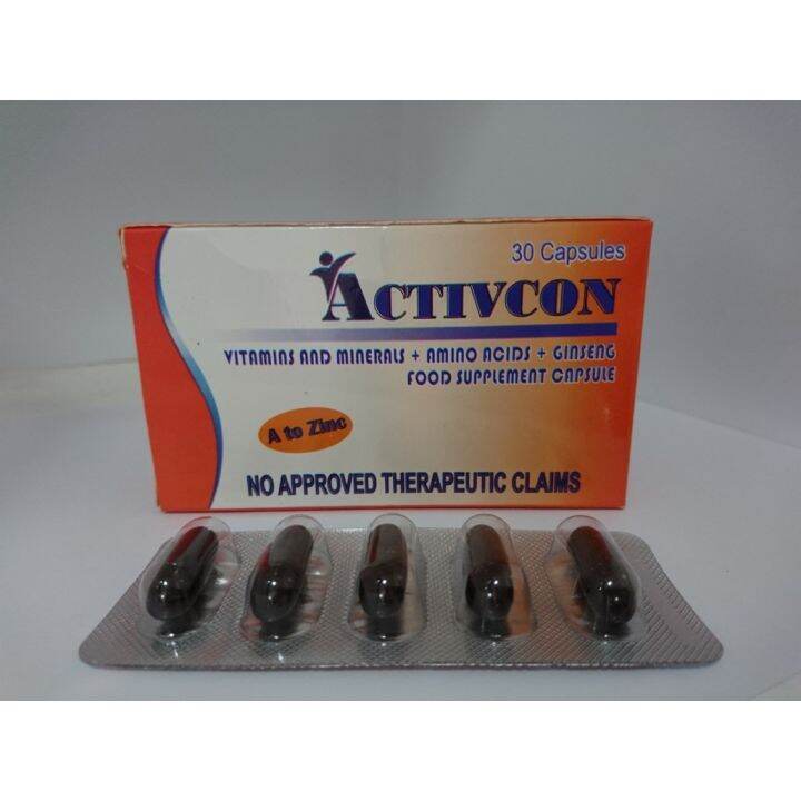 activcon multivitamins ACTIVCON Vitamins + Amino Acids + Ginseng FOOD ...