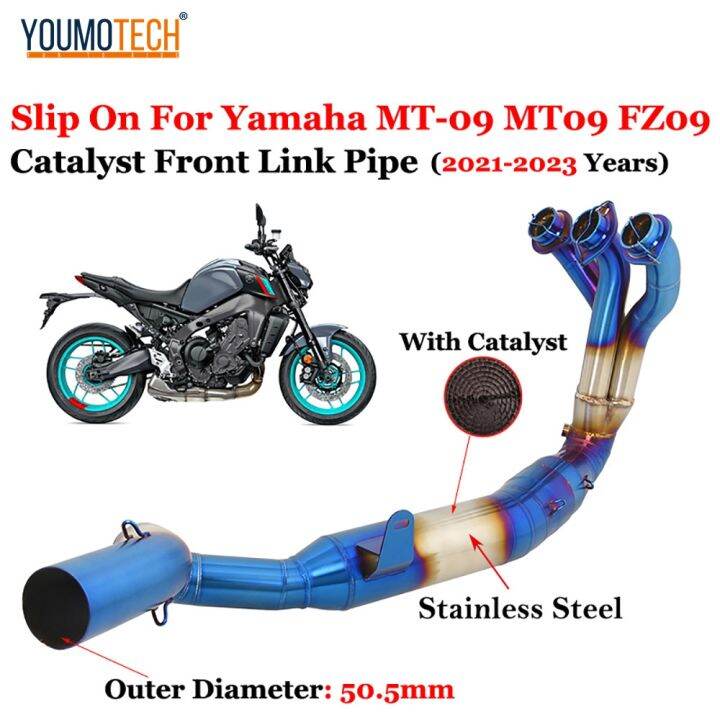 51mm Slip On For Yamaha Mt 09 Fz 09 Xsr900 Tracer 900 2021 2023