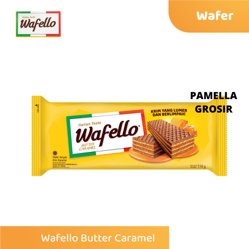 Roma Wafello Wafer Choco Blast / Butter Caramel JUMBO 114 Gram | Lazada ...