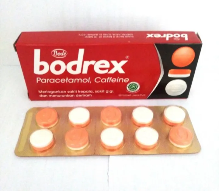 Bodrex besar / biasa 1 dus: 2 strip x 10 tablet obat demam sakit kepala ...