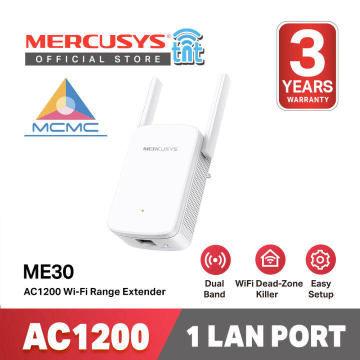 Mercusys ME30 AC1200 Wi-Fi Range Extender | Lazada