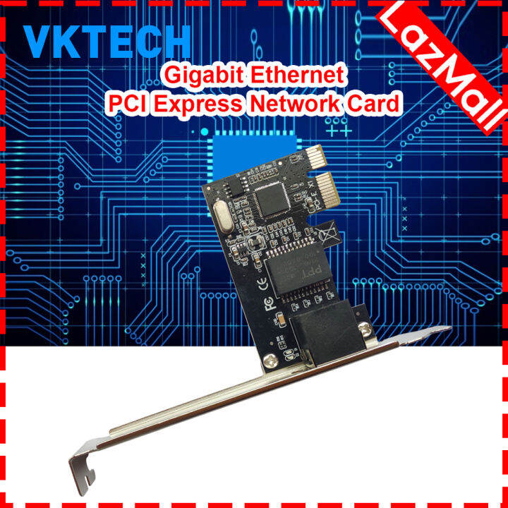 [Vktech] Gigabit Ethernet PCI Express Network Card PCIe RJ45 LAN ...