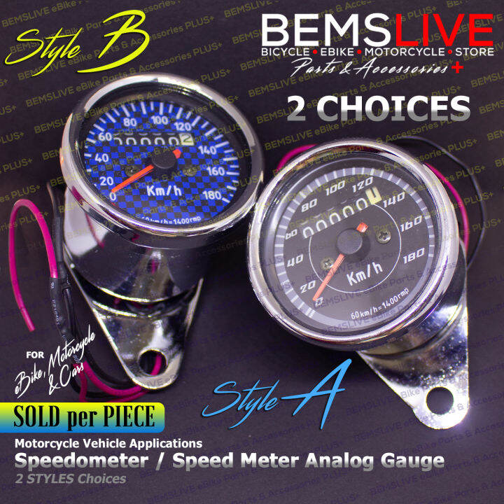 Speedometer Round Analog Meter Gauge for Motorcycles | Lazada PH