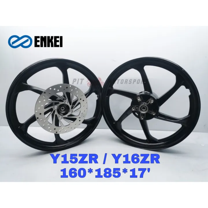 Sport Rim Yamaha Y15ZR Y16ZR 160/185/17' Enkei Original Black Y15 Ysuku Y16 Disc Wheels Bunga ...