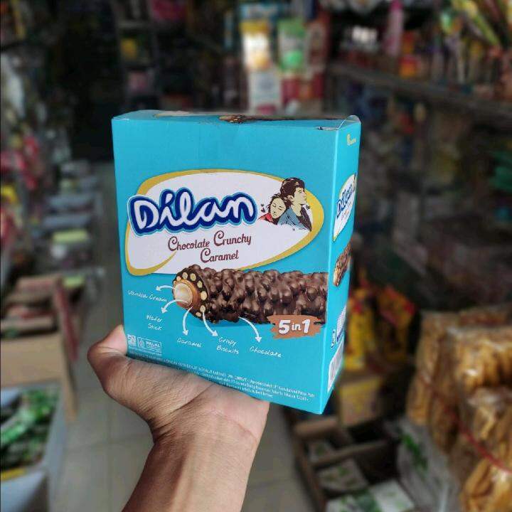 Dilan Chocolate Crunchy Caramel Roll isi 12 | Lazada Indonesia