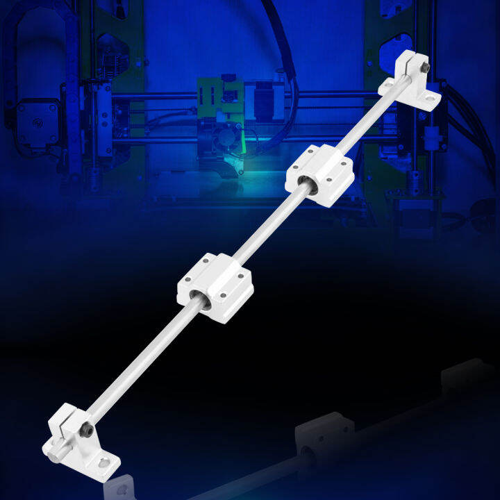 Linear Motion Rod 8mm x 400mm CNC Linear Rail Shaft Rod + SC8UU Bearing ...
