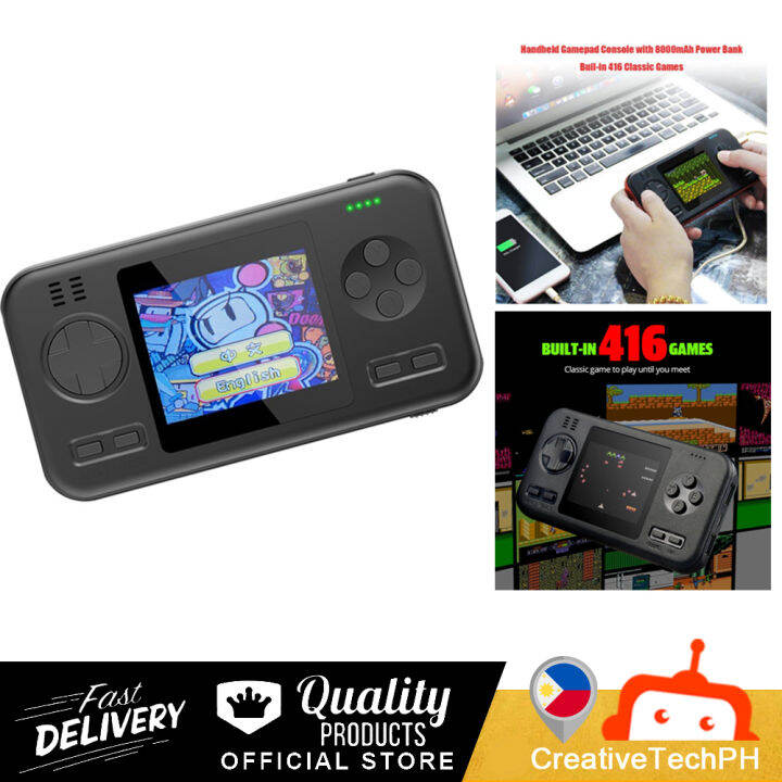 New 416 In 1 GameBoy Handheld Portable Retro Game Console with 8000mAh ...