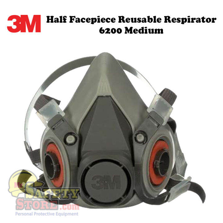 3M Half Facepiece Reusable Respirator 6200 | Lazada