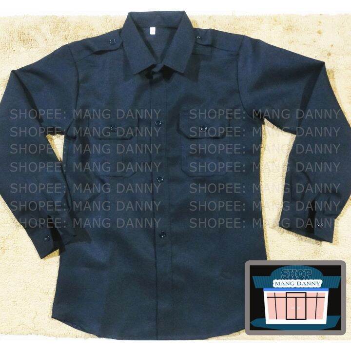 Long Sleeve for Guard (Navy Blue) Uniform security guard uniforms navy ...