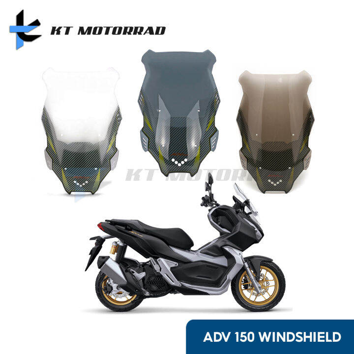 KT ADV150/160 Windshield Visor 3 Variants High Quality Transparent ...