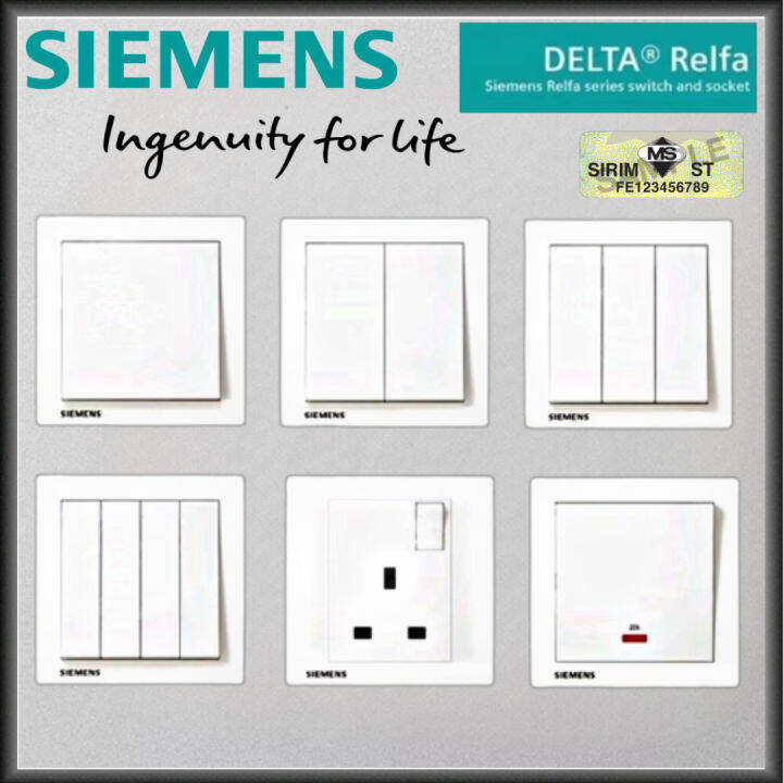 [SIRIM] SIEMENS DELTA® Relfa SERIES SWITCHES & SOCKET OUTLET SIRIM ...