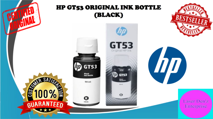 HP GT53 ORIGINAL INK BOTTLE 90ML (BLACK) | Lazada PH
