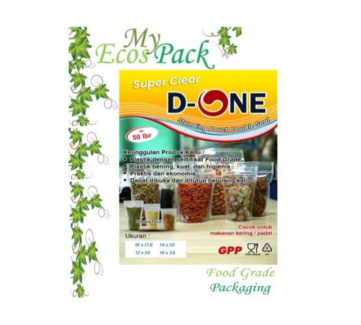 Plastik Standing pouch Double Seal Plastik Kemasan Model Berdiri ...