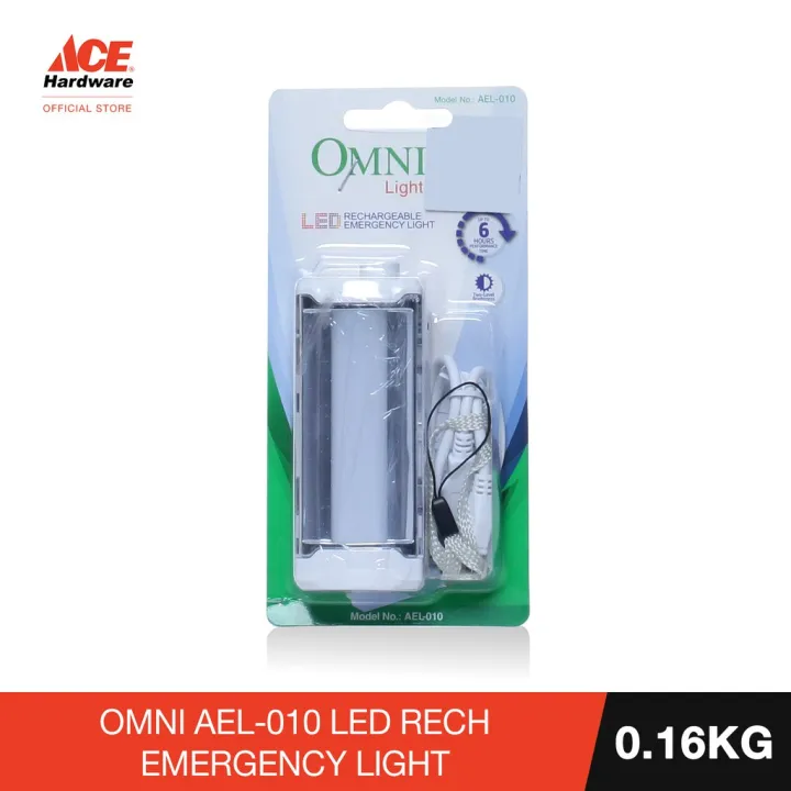 OMNI LED Rechargeable Emergency Light AEL-010 | Lazada PH