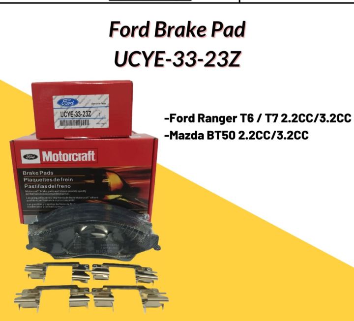 ORIGINAL FORD Front Disc Brake Pad UCYE-33-23Z Mazda BT50 2.2CC / 3.2CC ...