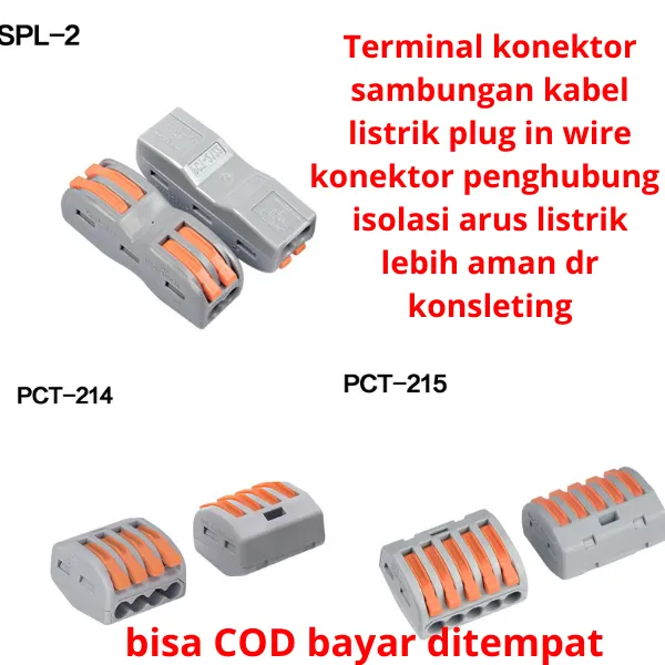Terminal konektor sambungan kabel listrik plug in wire konektor ...