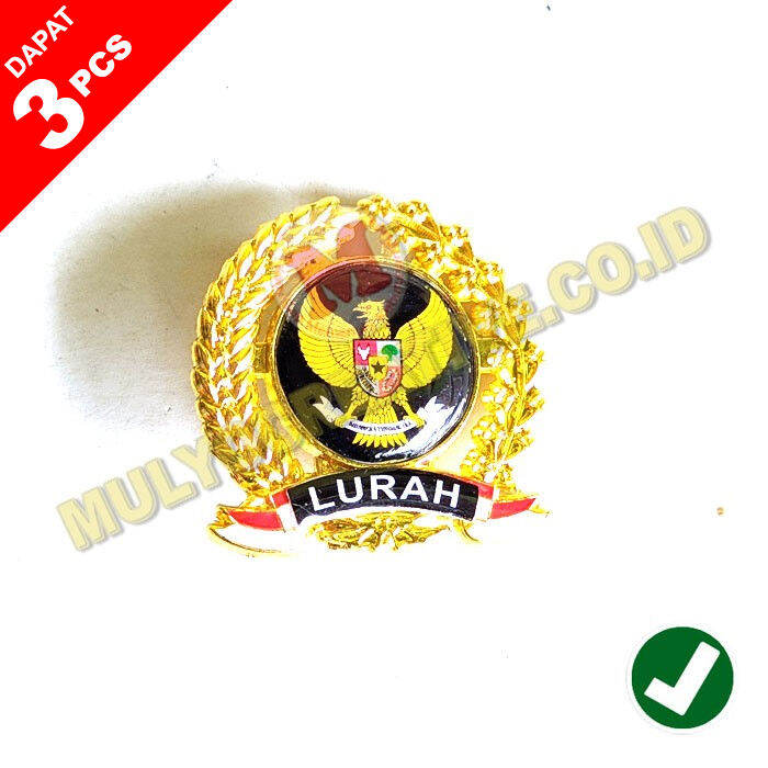 Pin Bros Lurah Logo Garuda Pin Garuda Padi Kapas Atribut Lurah Murah ...