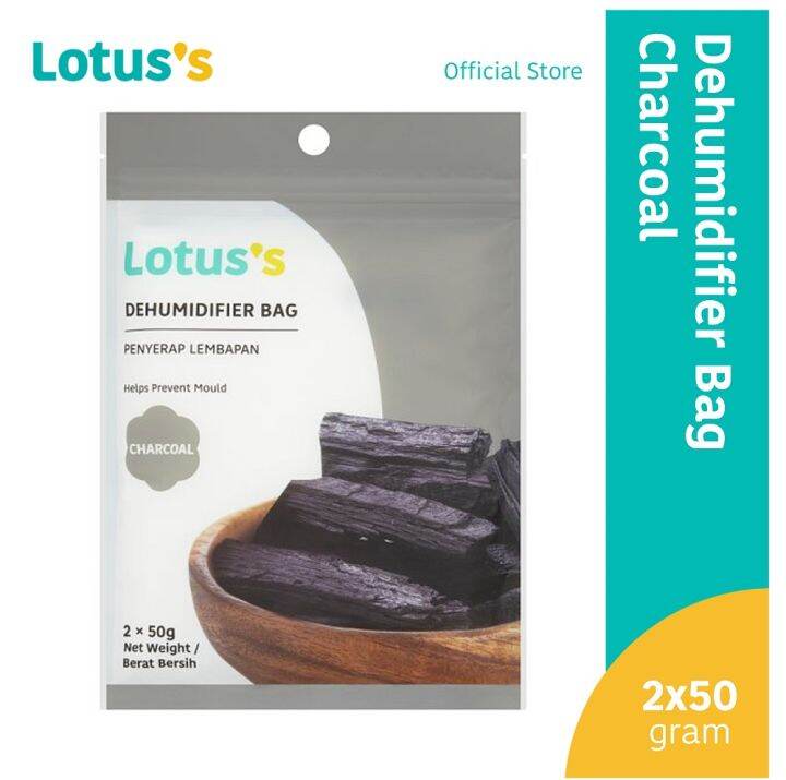 Lotus's Dehumidifying Bag 50Gx2 Charcoal | Lazada