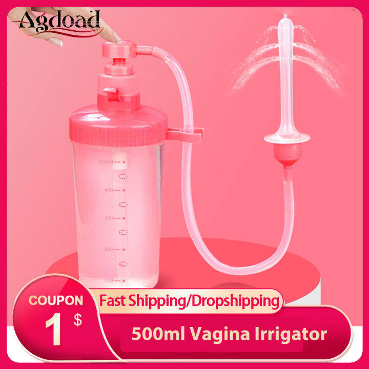 ZOZARA Agdoad 500ml VaginS Clearner Reusable High Pressure Douche Enema ...